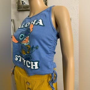 Disney | Tops | Disney Stitch Crop Top Tank | Poshmark